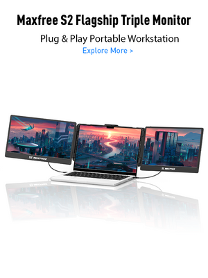 Maxfree® Monitor | Portable Laptop Screen Extender Monitor Attachment