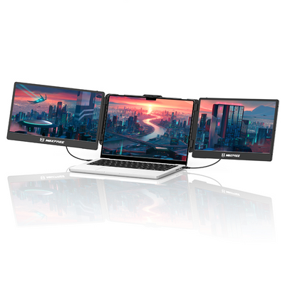 How to Set up A Trio Portable Monitor for Enhanced Screen Extension？