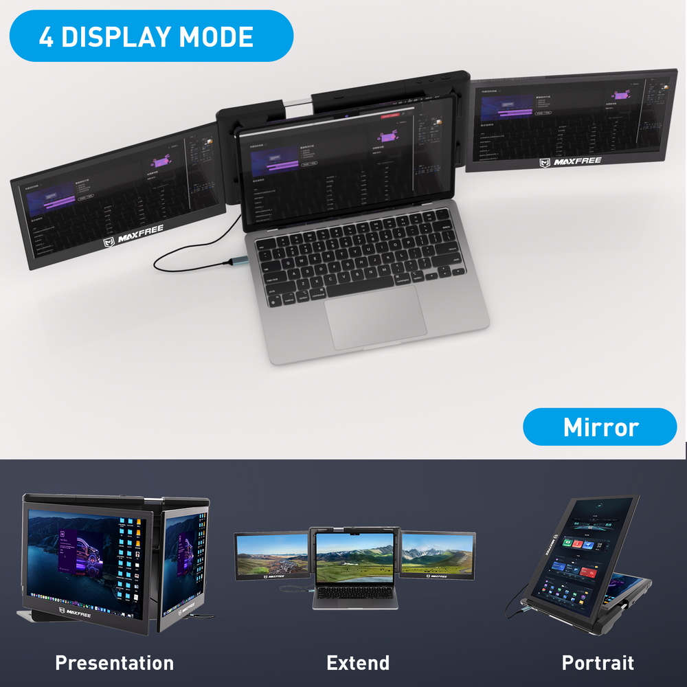 Maxfree® Official | Portable Monitor for Laptop Screen Extender