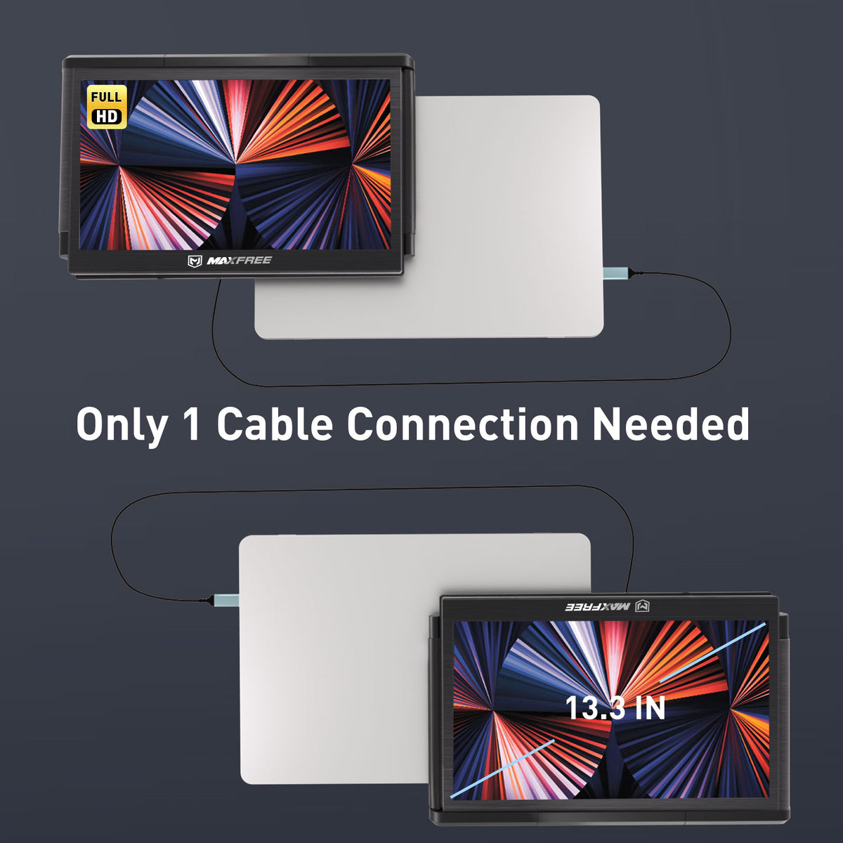Maxfree® Official | Portable Monitor for Laptop Screen Extender